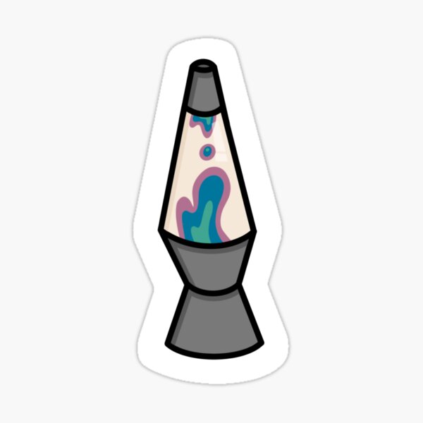 "Blue Lava Lamp" Sticker for Sale by eviem7 | Redbubble