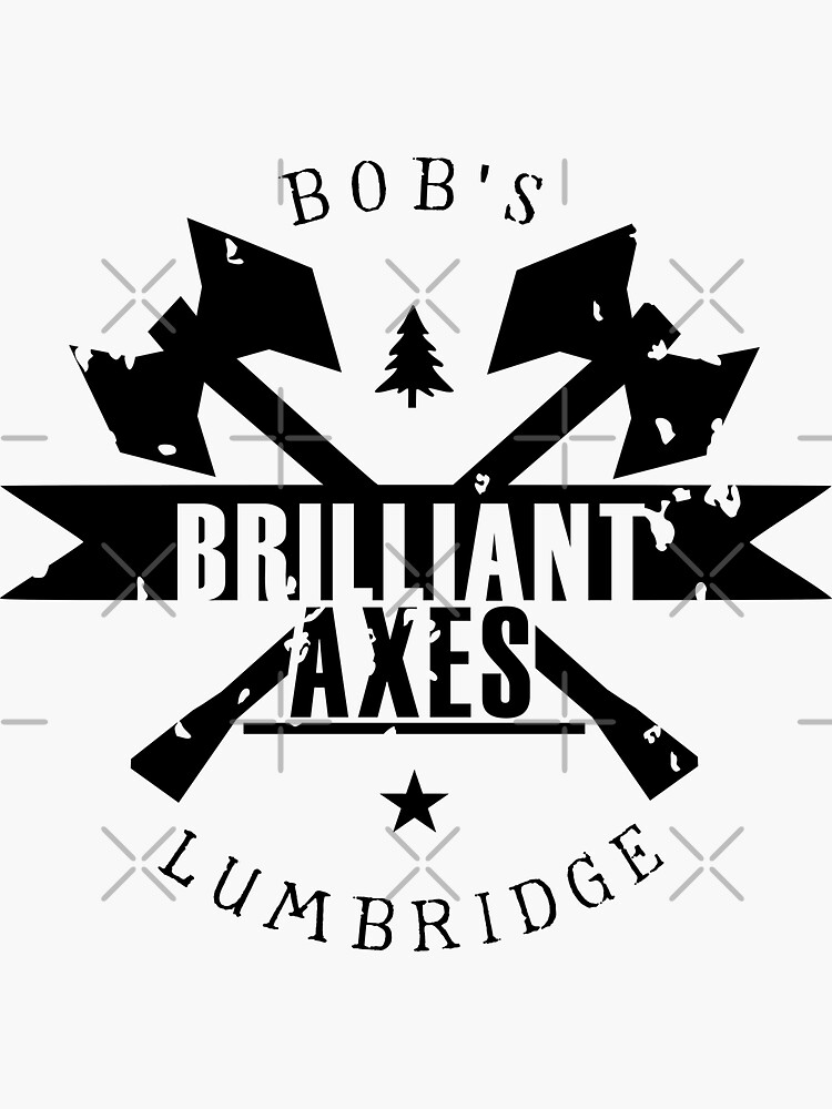 "Bob's Axes in Lumbridge Distressed " Sticker for Sale by thesierraco | Redbubble