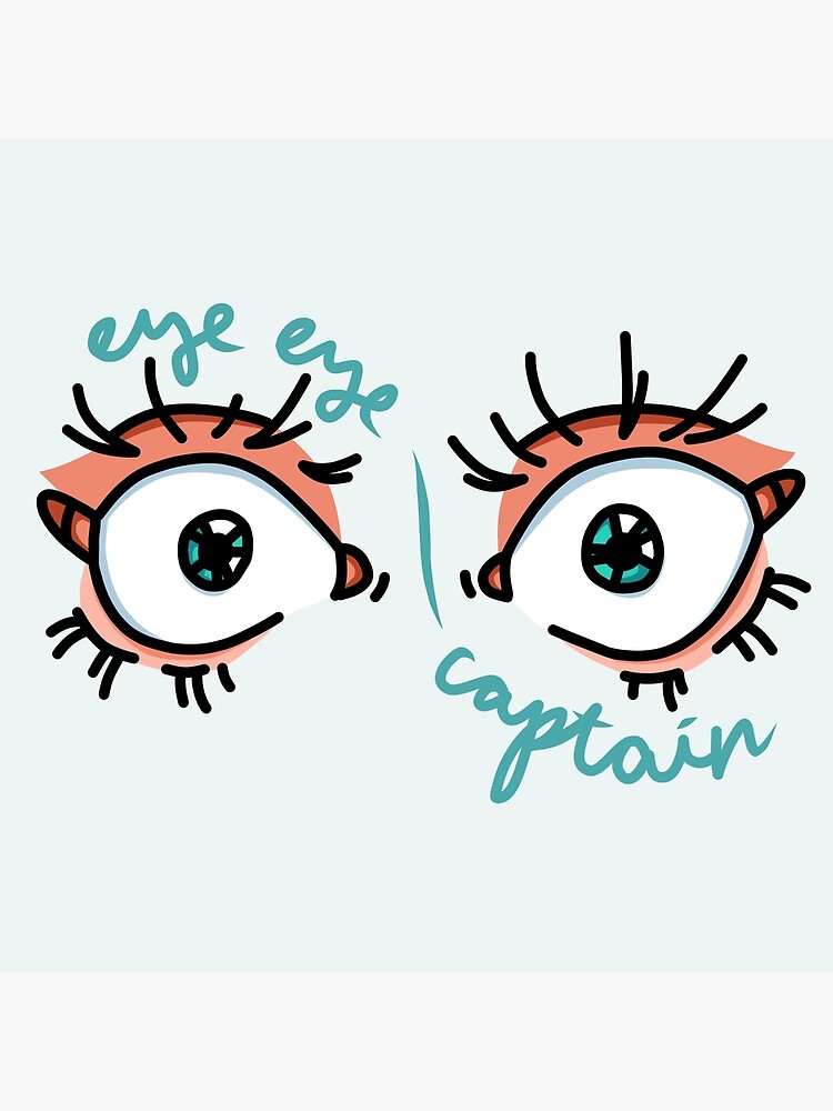 "Eye-Eye Captain" Poster for Sale by d4isy | Redbubble