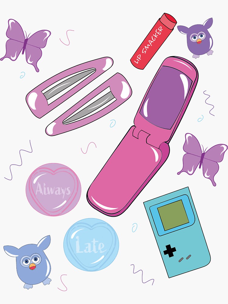 "90s/2000s Collage" Sticker by ThePoutyAvocado | Redbubble