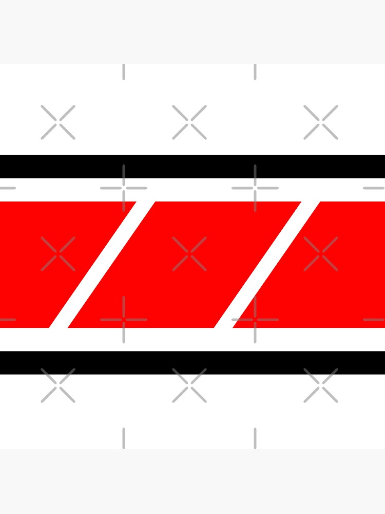 "Retro Speedblock White and Red" Sticker for Sale by Christian-Parry ...