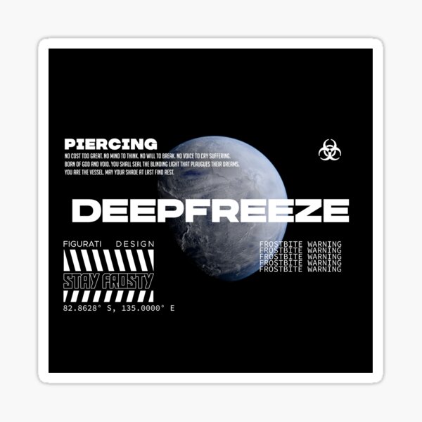"Deepfreeze" Sticker for Sale by FiguratiDesigns | Redbubble