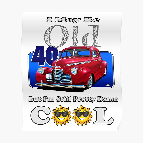 " Old School Cool Classic Red Coupe Street Rod" Poster by RMautoart42 ...