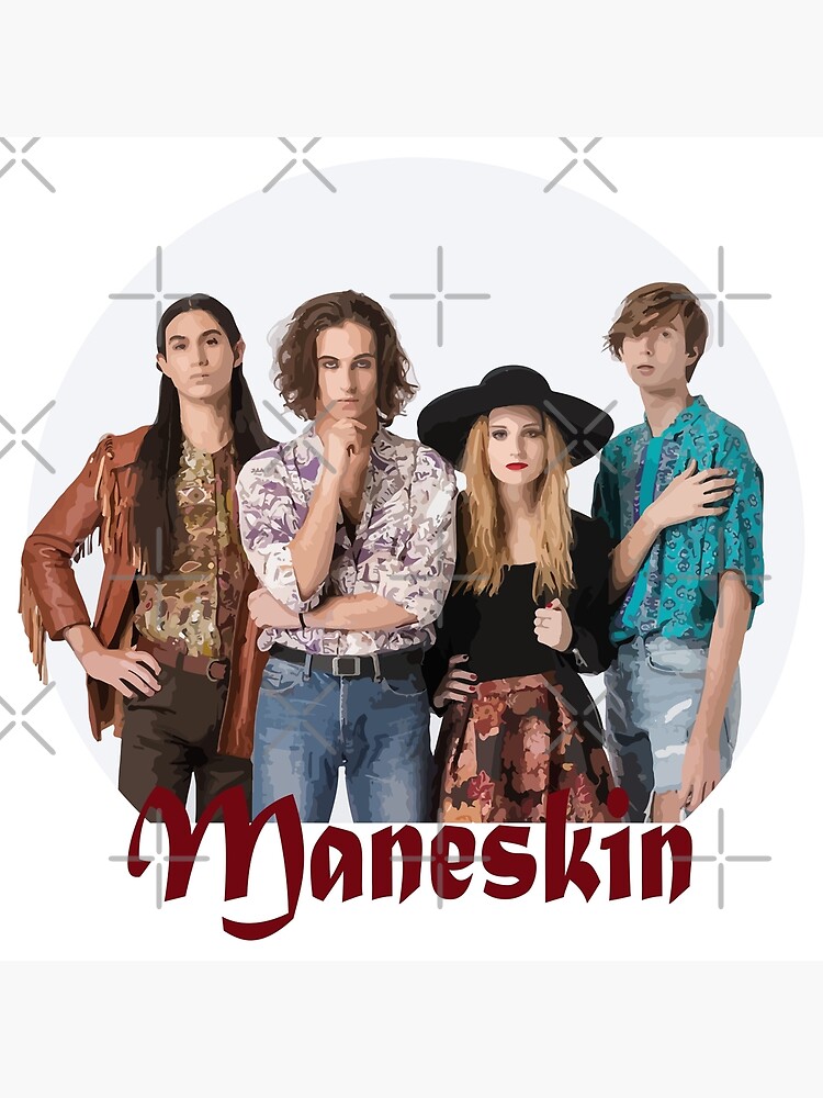 Lienzo «diseños de maneskin, arte de ilustración de maneskin» de Color ...