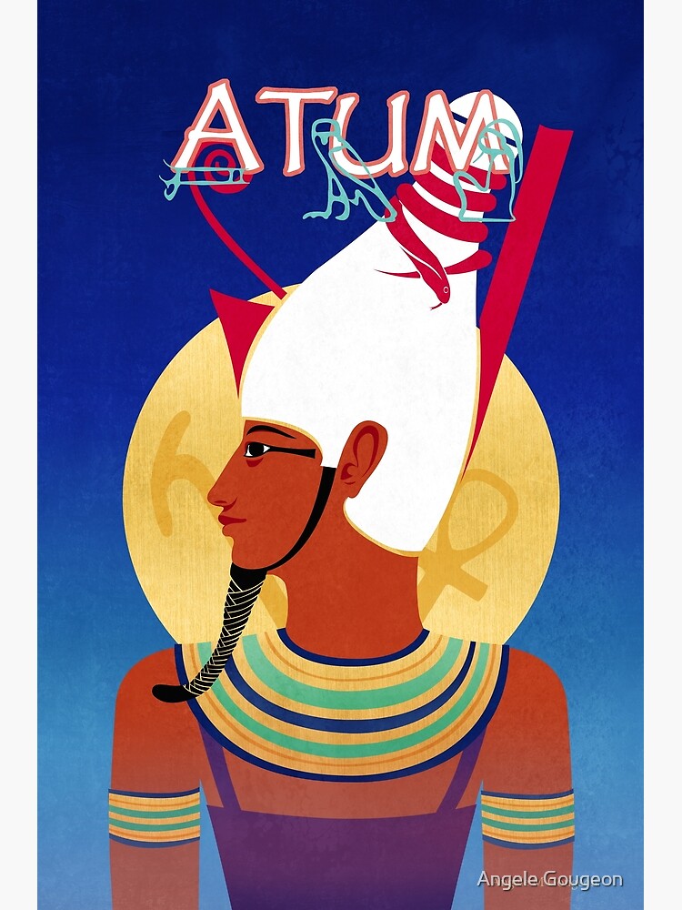 "Atum (Atum-Ra) - Egyptian Sun God" Poster for Sale by AnMGoug | Redbubble