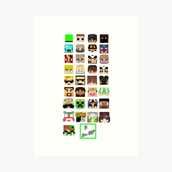 " The Whole Dream SMP Version 3.0 (Transparent version)" Art Print by ...