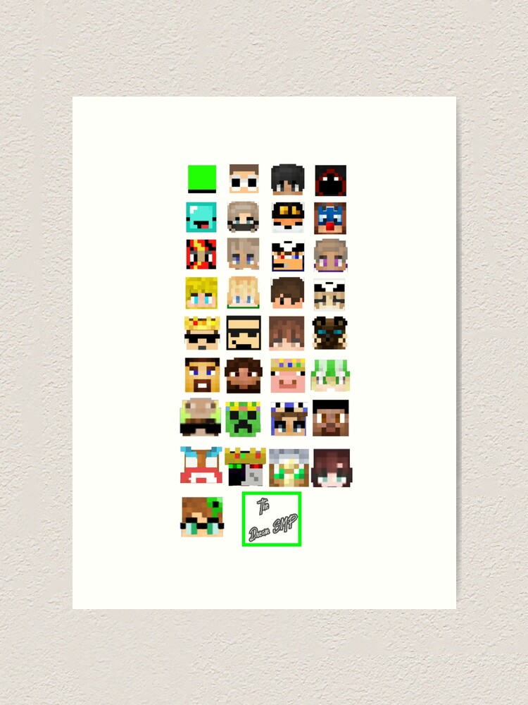 " The Whole Dream SMP Version 3.0 (Transparent version)" Art Print by ...
