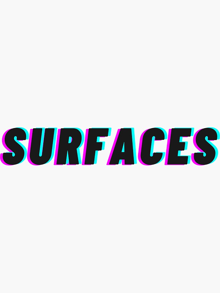 "Surfaces Band" Sticker for Sale by Makattack99 | Redbubble