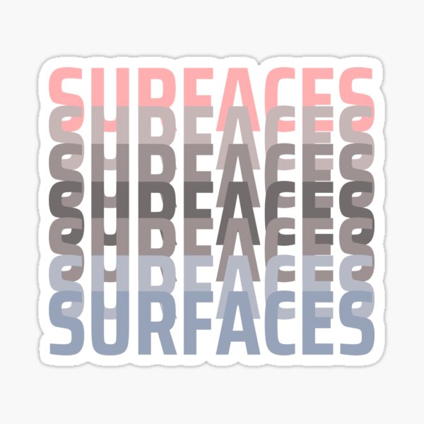 "Surfaces Band" Sticker for Sale by Makattack99 | Redbubble