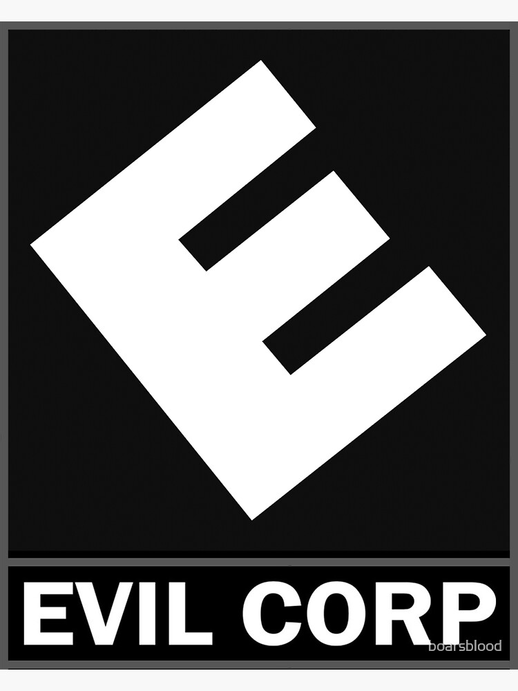 "Evil Corp - Mr Robot" Sticker for Sale by boarsblood | Redbubble
