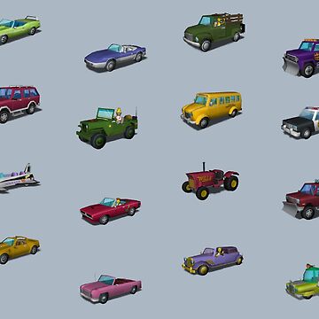 "Hit & Run Cars" Greeting Card for Sale by thebcarts | Redbubble