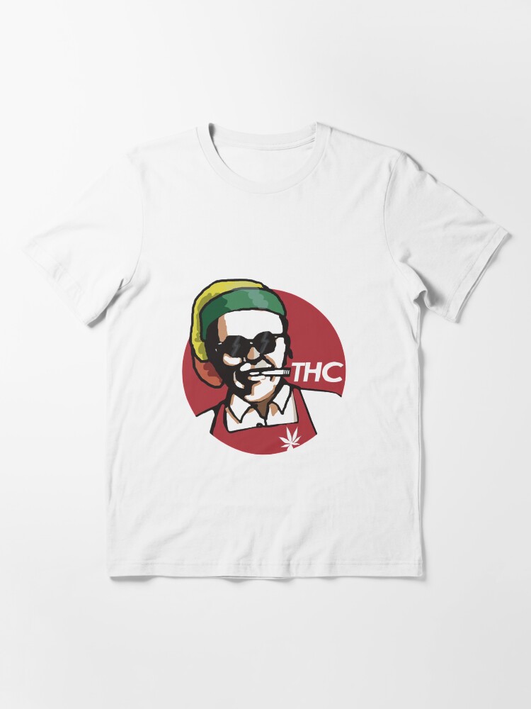 "KFC PARODY THC Weed. T-Shirt Mask Sticker & More " T-shirt for Sale by ...