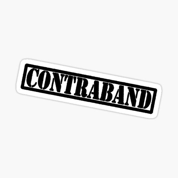 "NFF Contraband - black design" Sticker for Sale by Politas | Redbubble