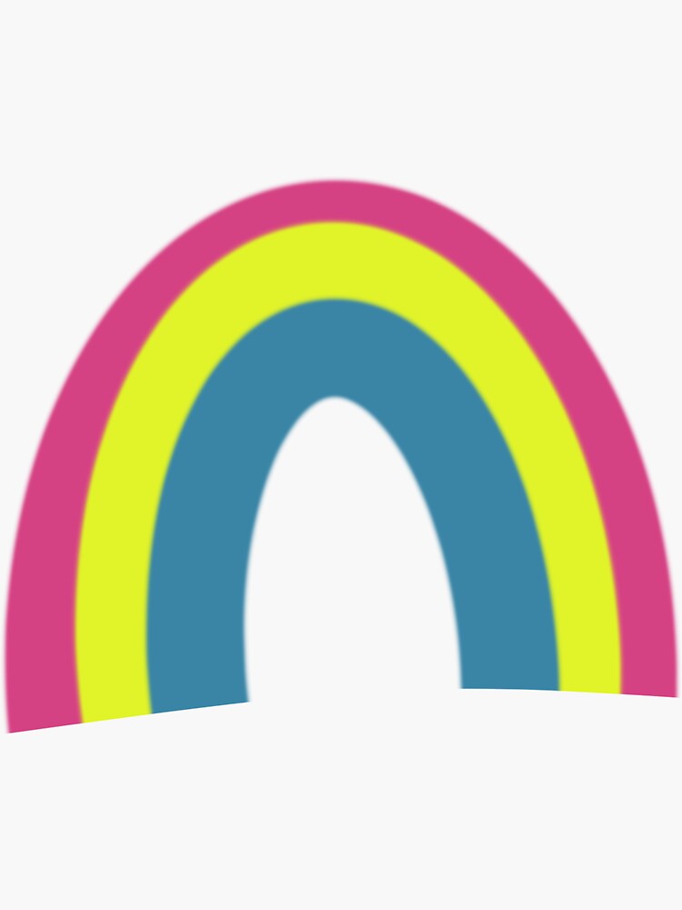 "Pan Rainbow" Sticker by bumblebee735 | Redbubble