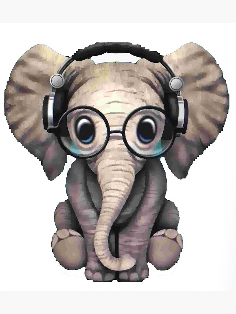 "DJ Elephant" Art Print for Sale by N1ckiM1naj | Redbubble