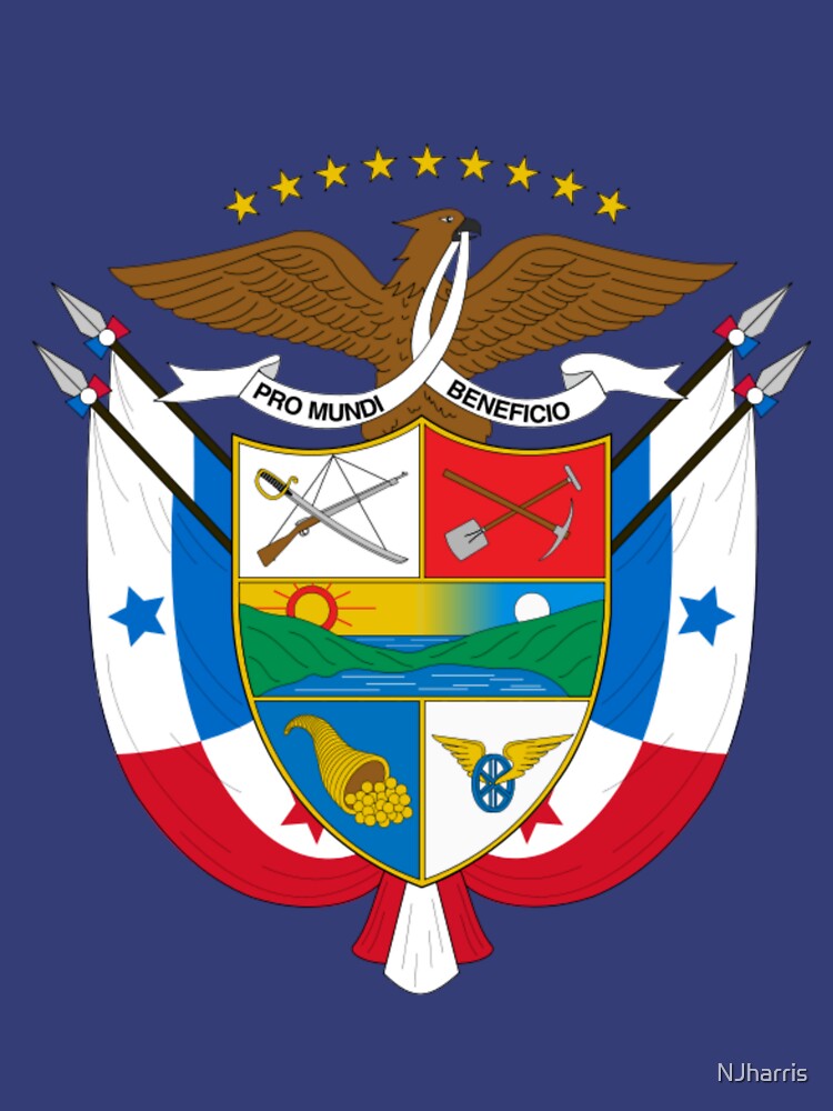 "Escudo Nacional de Panama" T-shirt for Sale by NJharris | Redbubble ...