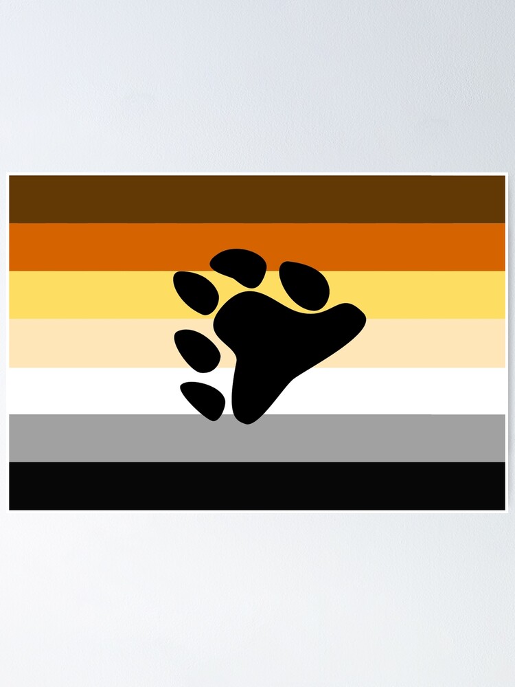 "Bear Pride Flag" Poster by identipride | Redbubble