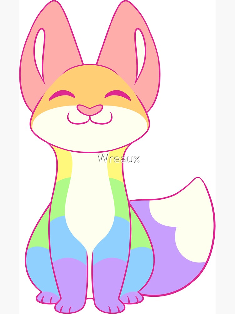 "Gay Pride Fox" Magnet for Sale by Wreaux | Redbubble