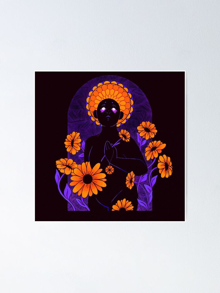 "Stained Glass Saint" Poster for Sale by faun-ef | Redbubble