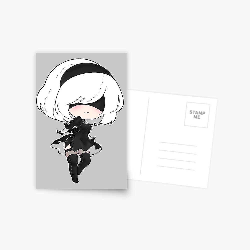 "2B Chibi" Sticker for Sale by Marquixse | Redbubble