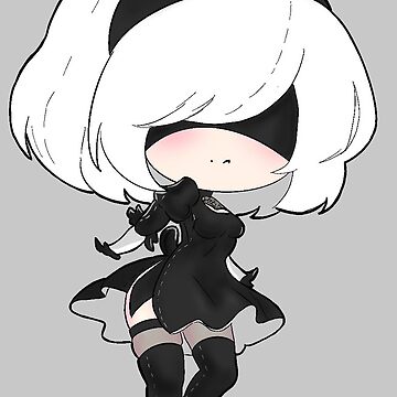 "2B Chibi" Sticker for Sale by Marquixse | Redbubble