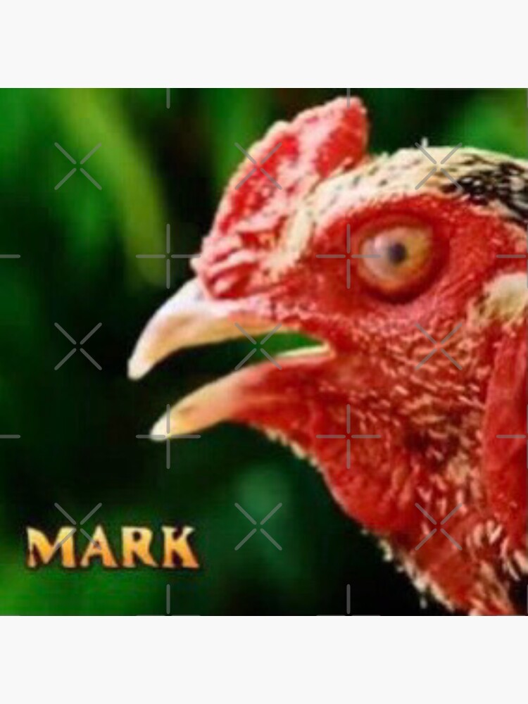 "mark the chicken" Sticker for Sale by therookiestore | Redbubble
