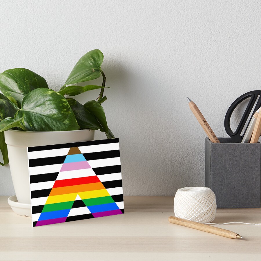"LGBTQ+ Ally Progress Pride Flag" Art Board Print for Sale by ...