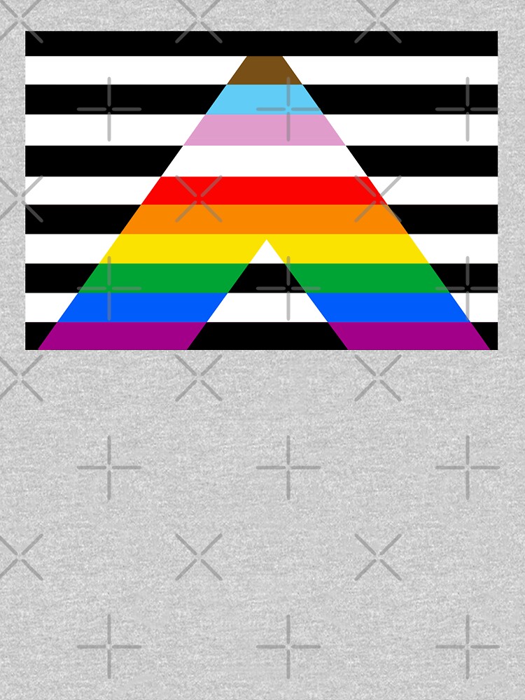 "LGBTQ+ Ally Progress Pride Flag" T-shirt for Sale by identipride ...