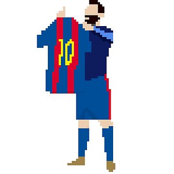 "Messi Iconic Celebration Pixel" Sticker for Sale by DoodleJudd | Redbubble
