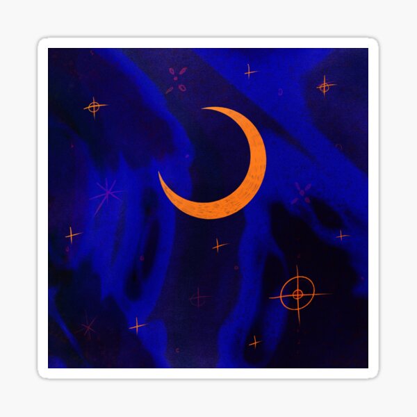 "90's Moon Aesthetic" Sticker for Sale by faun-ef | Redbubble