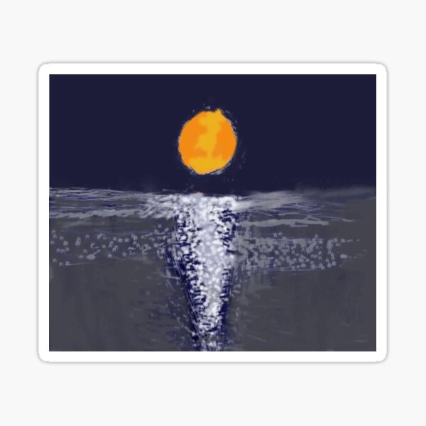 "Moonlight" Sticker for Sale by Louisbus90 | Redbubble