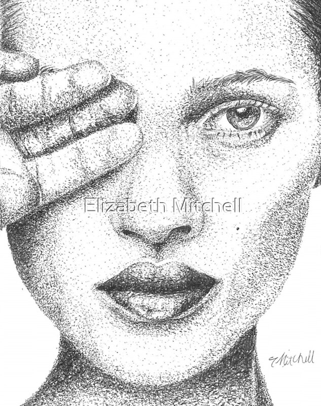 "Kate Moss" by Elizabeth Mitchell | Redbubble