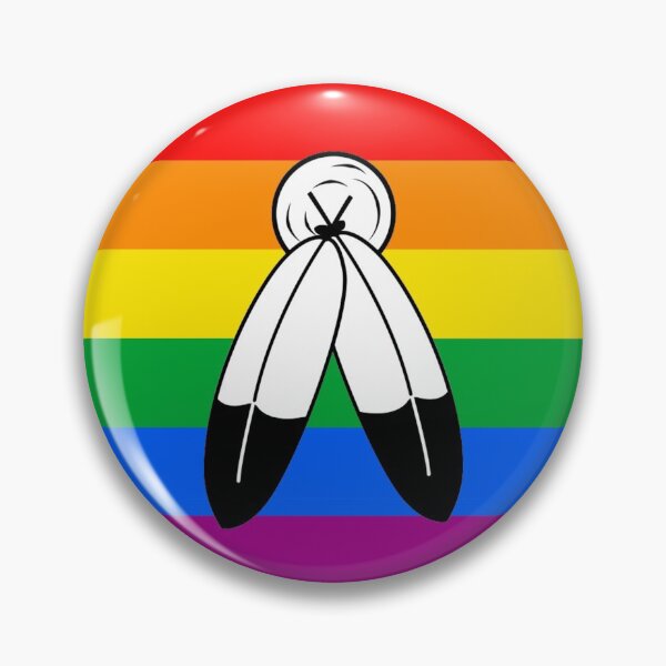 "Two-Spirit LGBTQ+ Pride Flag" Pin for Sale by identipride | Redbubble