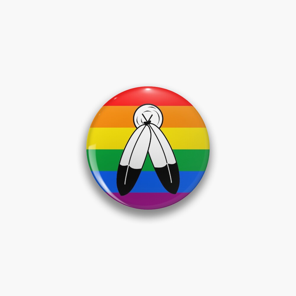 "Two-Spirit LGBTQ+ Pride Flag" Pin for Sale by identipride | Redbubble