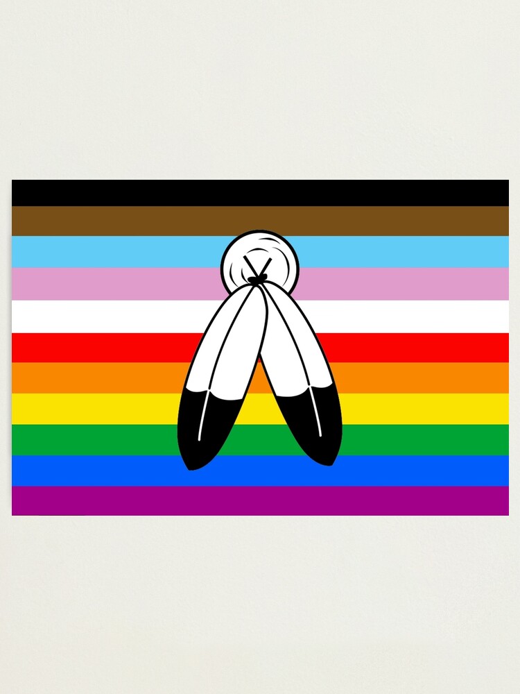 "Two-Spirit LGBTQPOC Pride Flag" Photographic Print by identipride ...