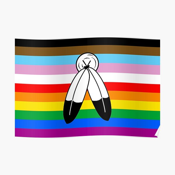 "Two-Spirit LGBTQPOC Pride Flag" Poster for Sale by identipride | Redbubble