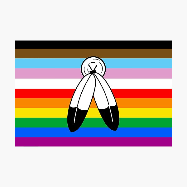 "Two-Spirit LGBTQPOC Pride Flag" Photographic Print by identipride ...