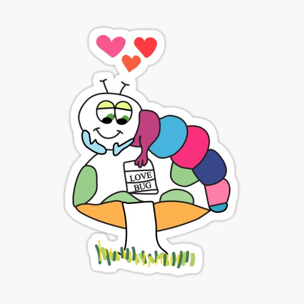 "Y2k Love Bug, love bug, y2k Sticker, retro love bug, retro sticker ...