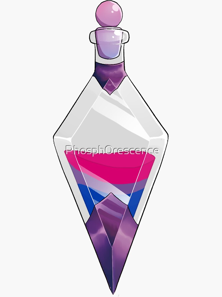 Bisexual Pride Potion Vial Sticker For Sale By Phosph0rescence