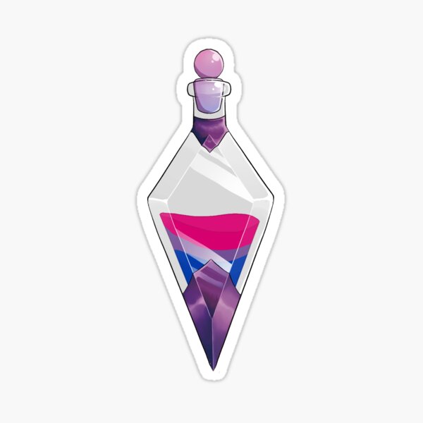 Bisexual Pride Potion Vial Sticker For Sale By Phosph0rescence