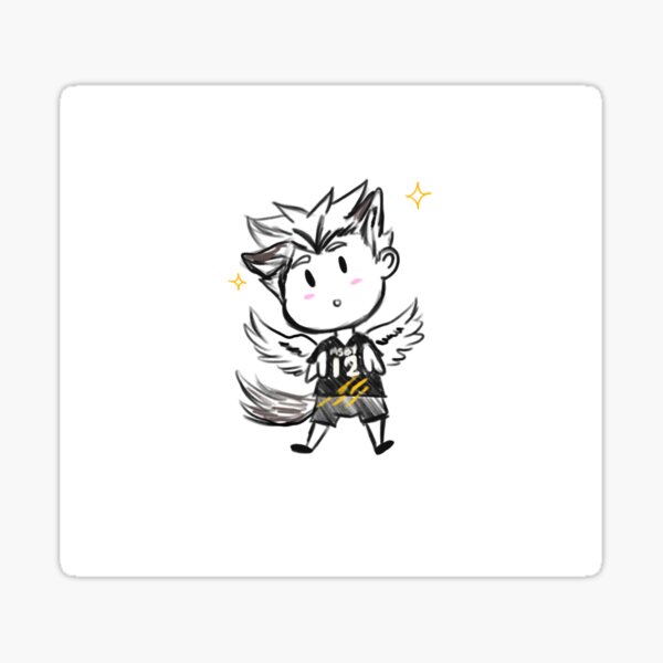 "Mini Bokuto" Sticker by MangoFire178 | Redbubble