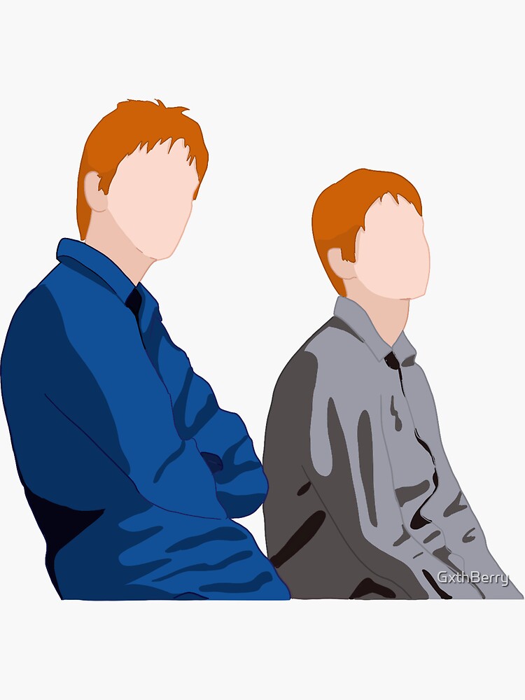 "Weasley Twins" Sticker for Sale by GxthBerry | Redbubble
