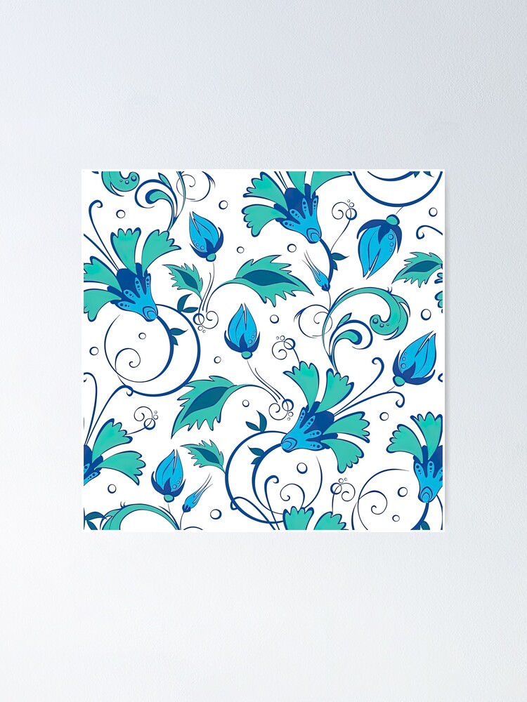 "Flowy Floral design, Flowy Floral, Floral Design" Poster by graphic ...