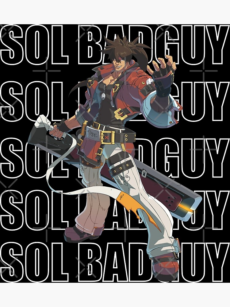"Guilty Gear Strive Sol Badguy (white)" Poster for Sale by dauntleswill ...