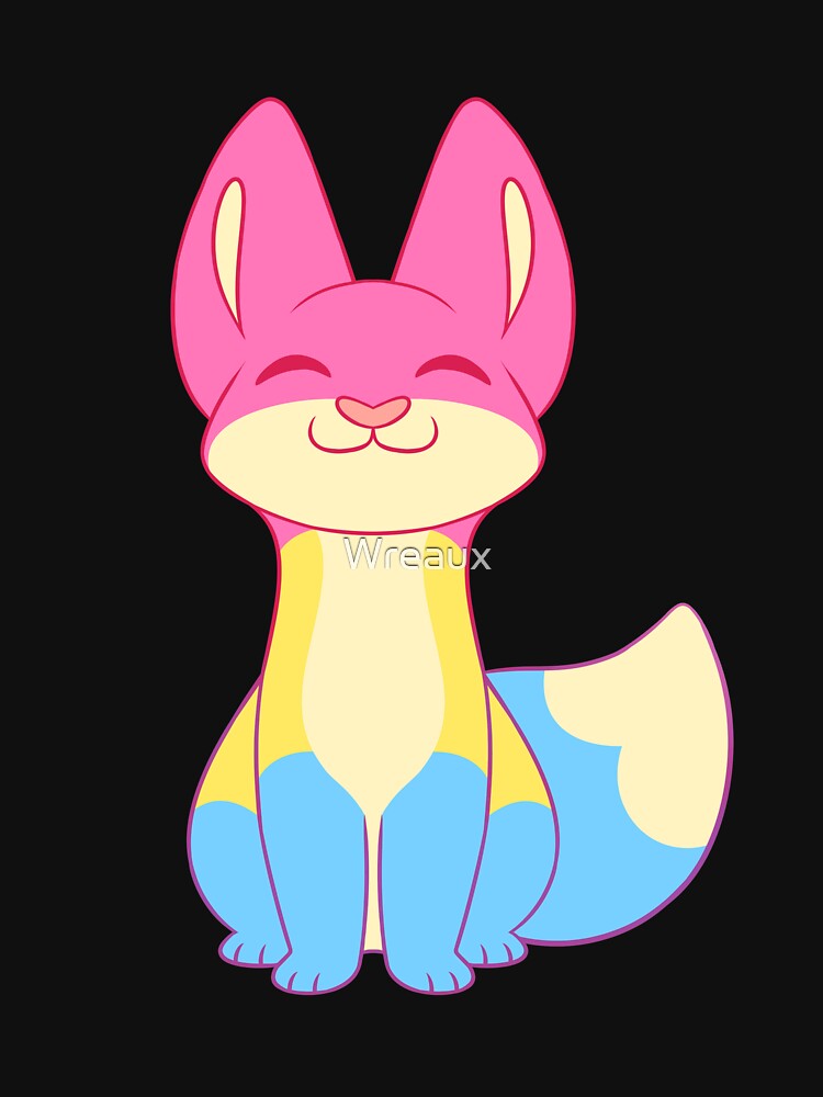 "Pan Pride Fox" T-shirt for Sale by Wreaux | Redbubble | pansexual t ...