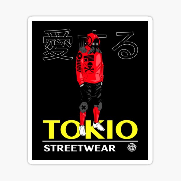 "愛する | TOKIO STREETWEAR" Sticker for Sale by AladdinMktgs | Redbubble