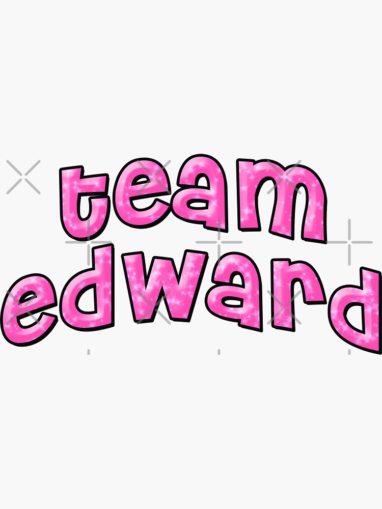 "team edward" Sticker for Sale by discostickers | Redbubble