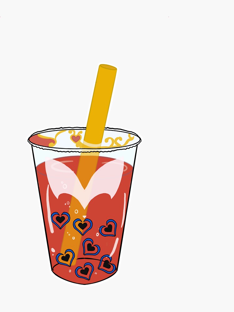 "Adam inspired Bubble Tea (sk8 the infinity) " Sticker for Sale by ...