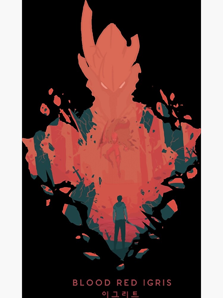 "Blood Red Igris First EncounterSolo leveling" Art Print by Janner01 ...