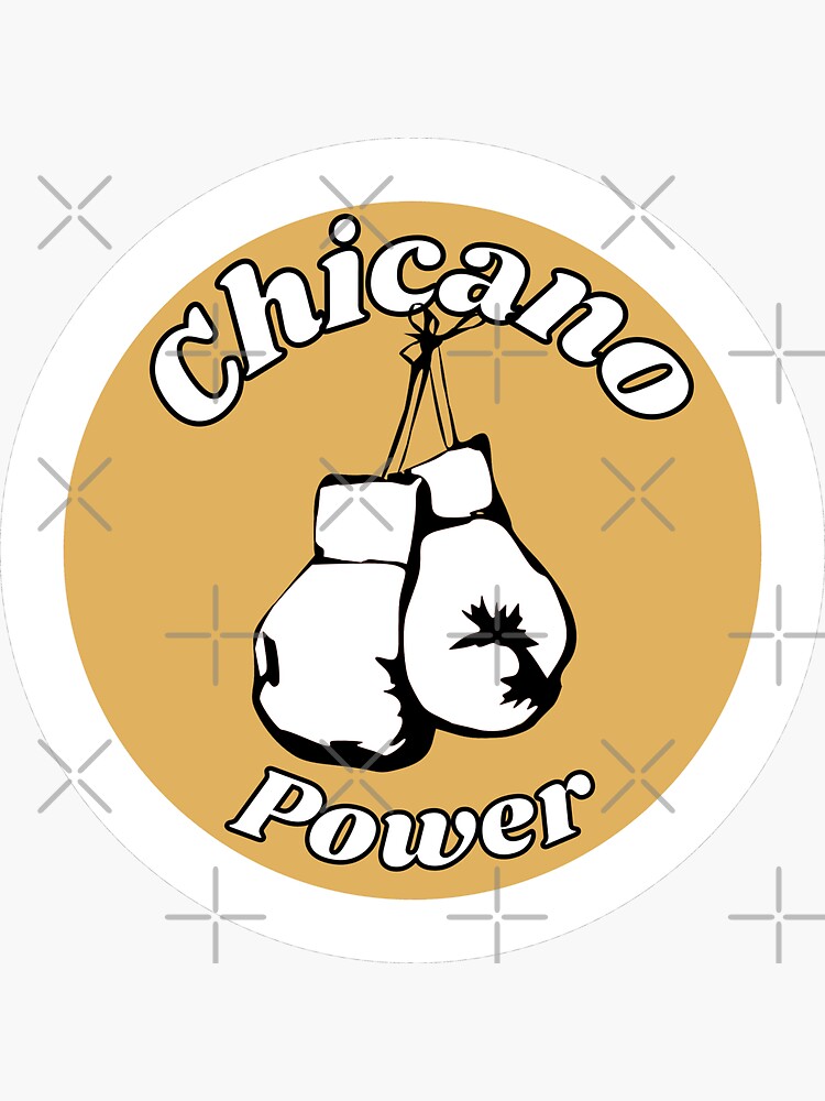 "Chicano Power Boxing" Sticker by Tlaloc-CLO | Redbubble